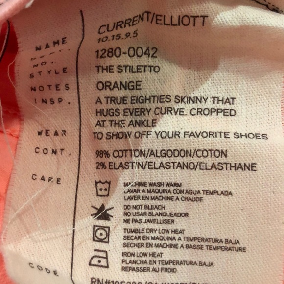 Current/Elliott | Jeans | Nwt The Stiletto Ankle Skinny Jeans | Poshmark